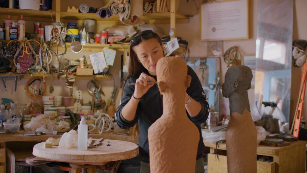 Watch artist Rose B. Simpson create totem figures rooted in her ...